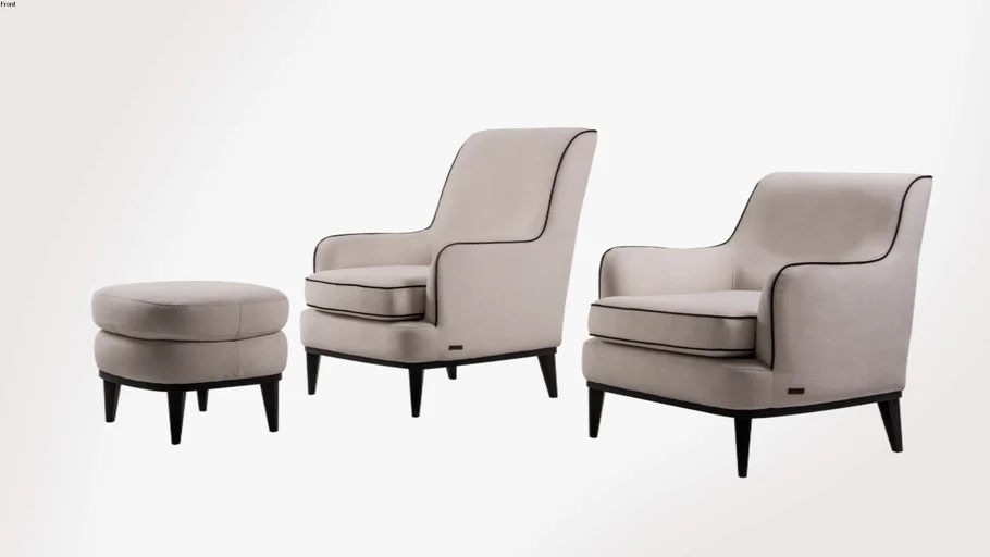Poltrona Assis e Cassia - Klassic Estofados | 3D Warehouse