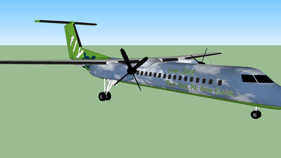 FLYbe Dash 8 - Q402 (ECO Livery) | 3D Warehouse