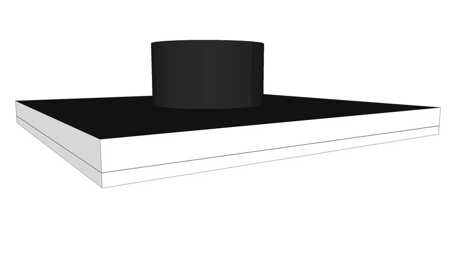 2x2 Ceiling Tile with recessed ceiling speaker | 3D Warehouse