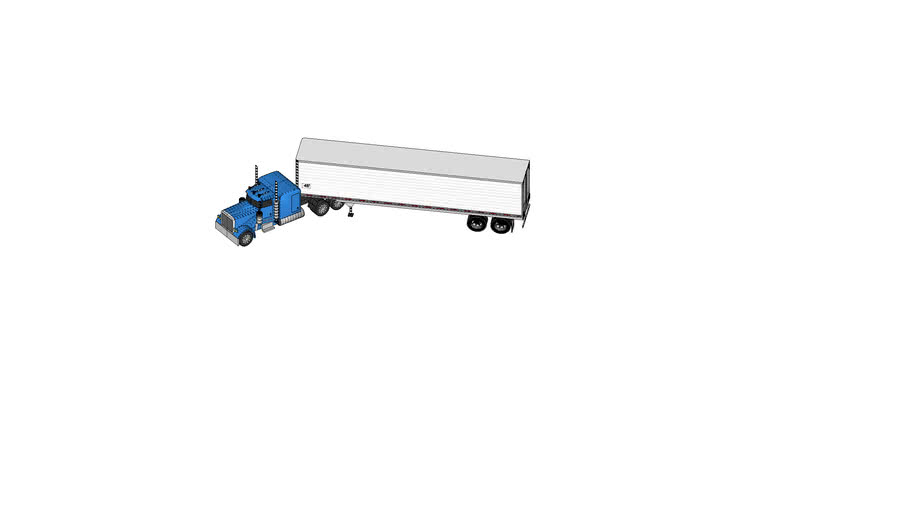 truck and 40ft trailer | 3D Warehouse