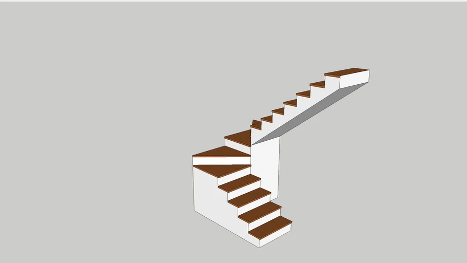 louric utype stair | 3D Warehouse