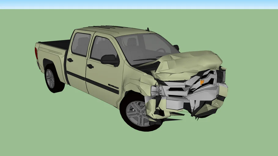 Chevrolet Silverado Wreck | 3D Warehouse