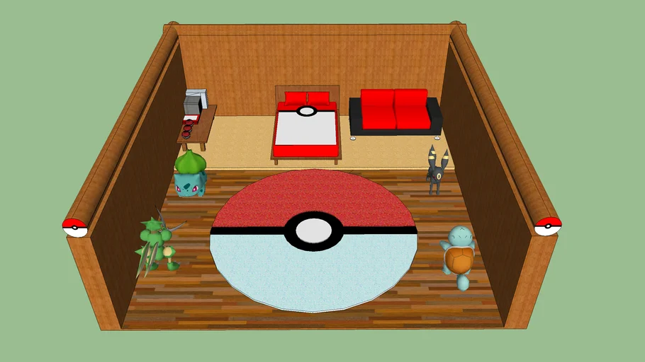 Pokemon Bedroom | 3D Warehouse