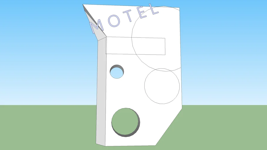 old broken 1950's or 1960's motel sign | 3D Warehouse