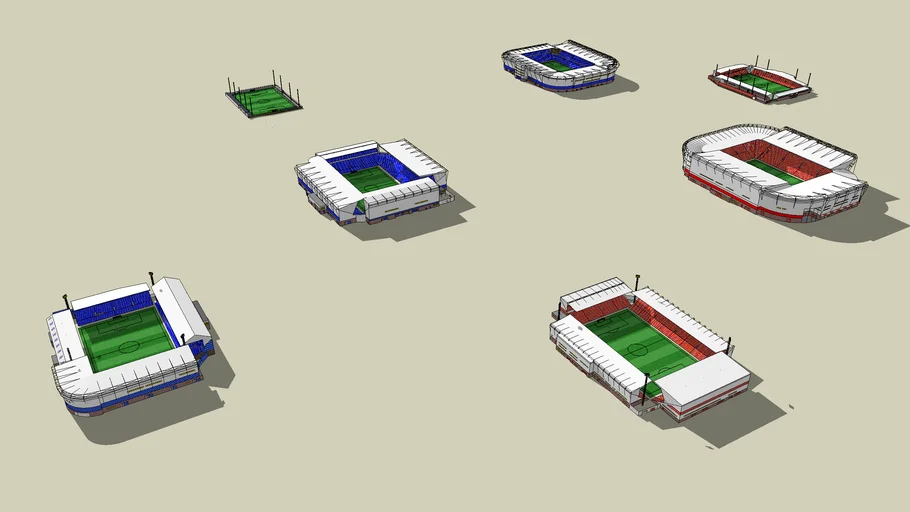 Various football grounds | 3D Warehouse