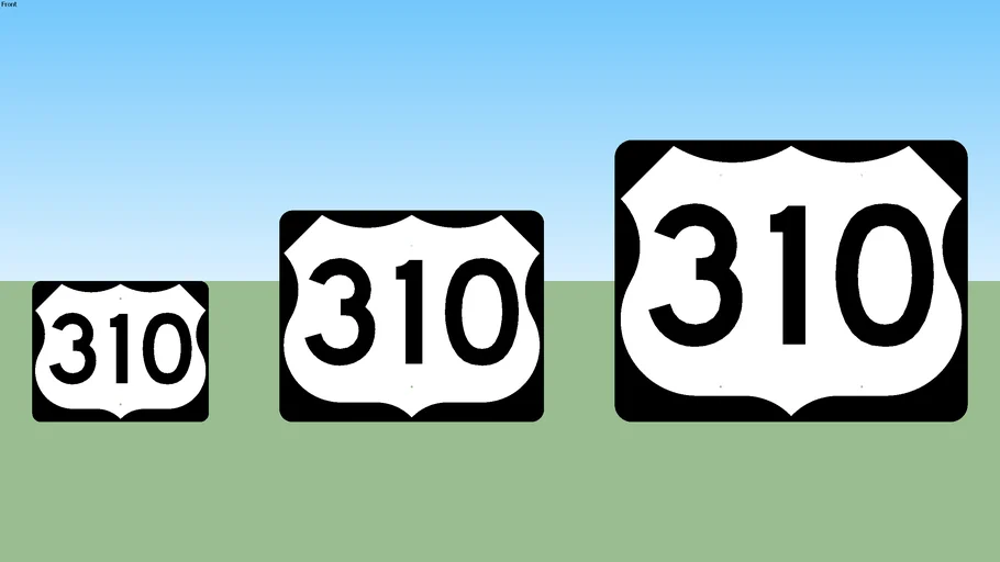 U.S. 310 Sign | 3D Warehouse