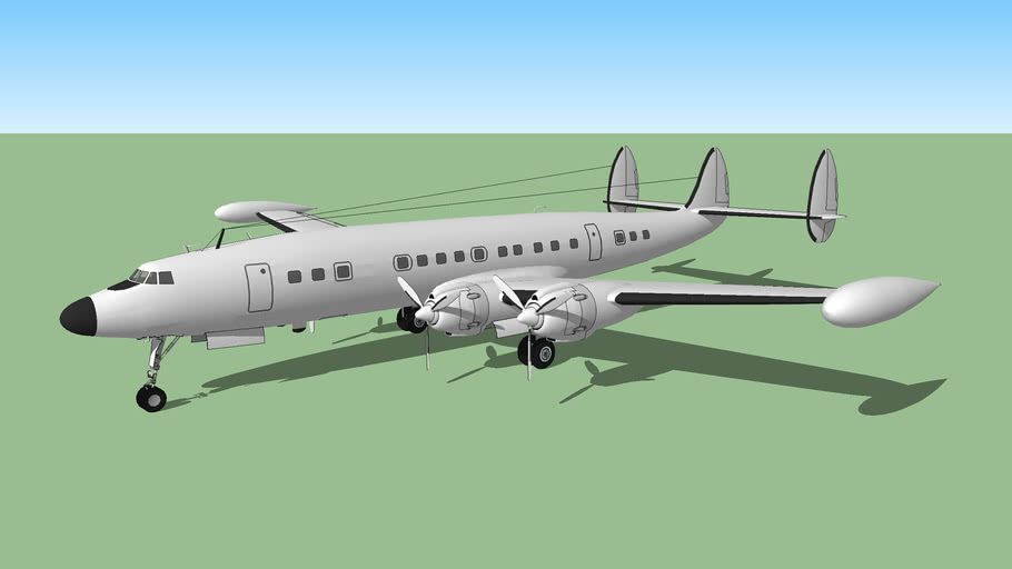 Template - Lockheed L-1049G Super Constellation | 3D Warehouse