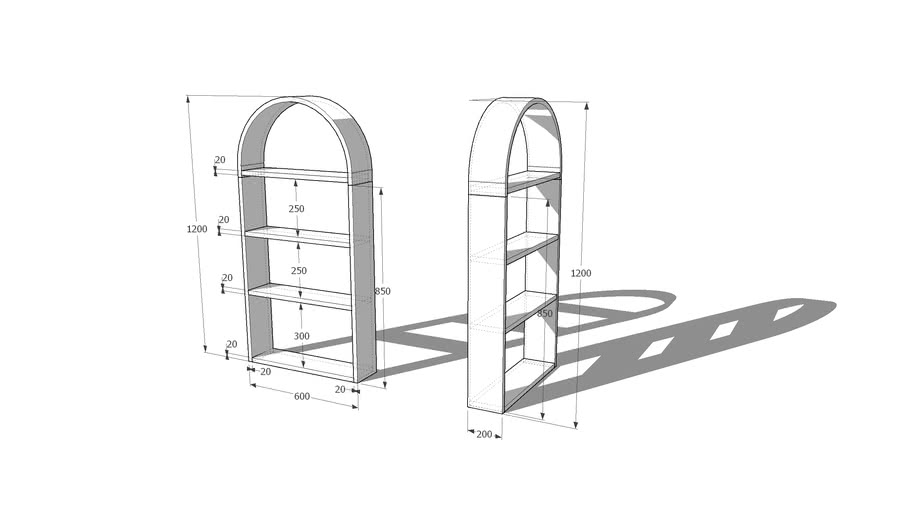CURVED SHELF | 3D Warehouse