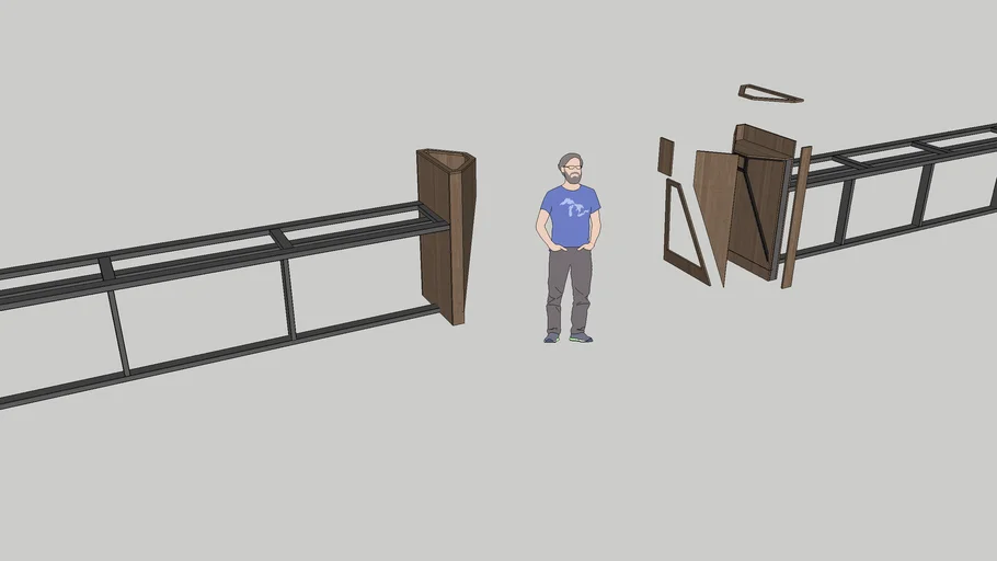 long table design-333 | 3D Warehouse