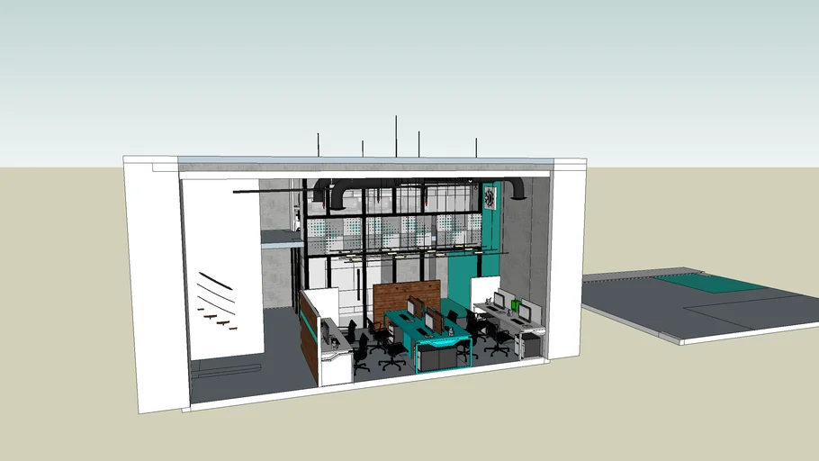 small office Interior | 3D Warehouse