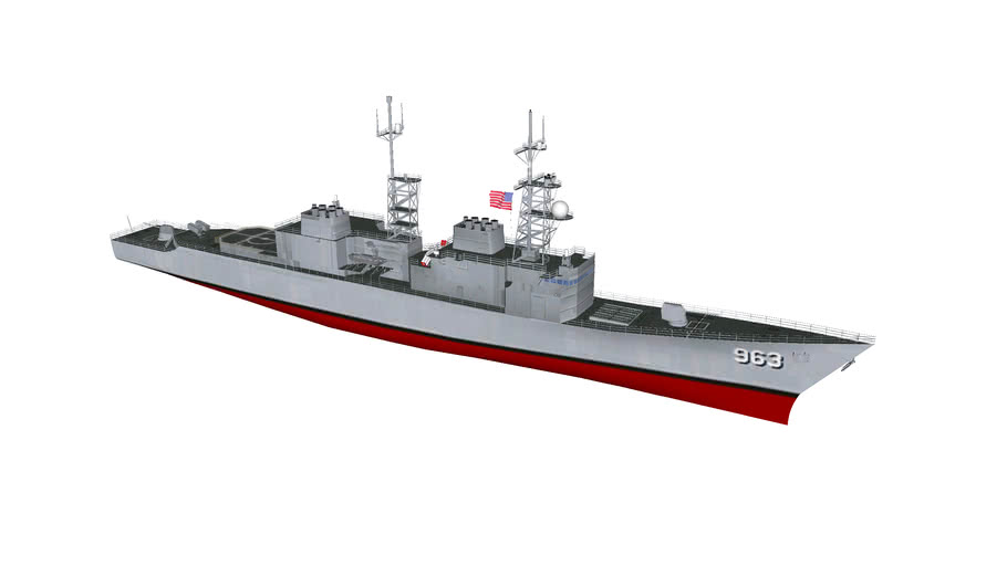 USS Spruance class Destroyer(VLS) | 3D Warehouse