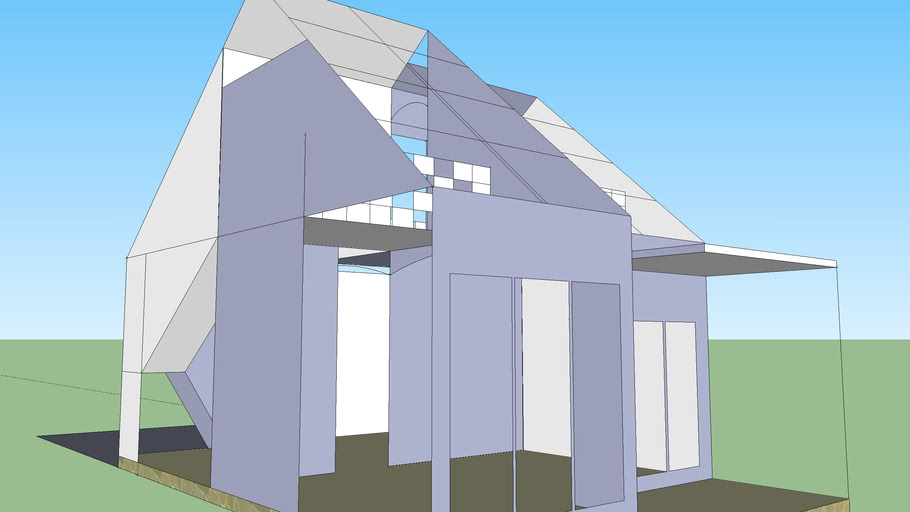 Tempered Glass Transparent Roof House | 3D Warehouse