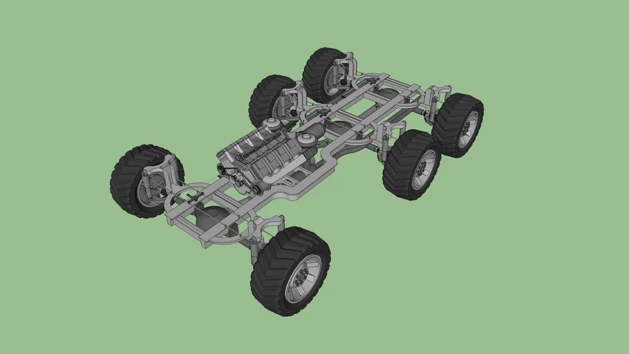 6x6 Off Road Vehicle Chassis | 3D Warehouse