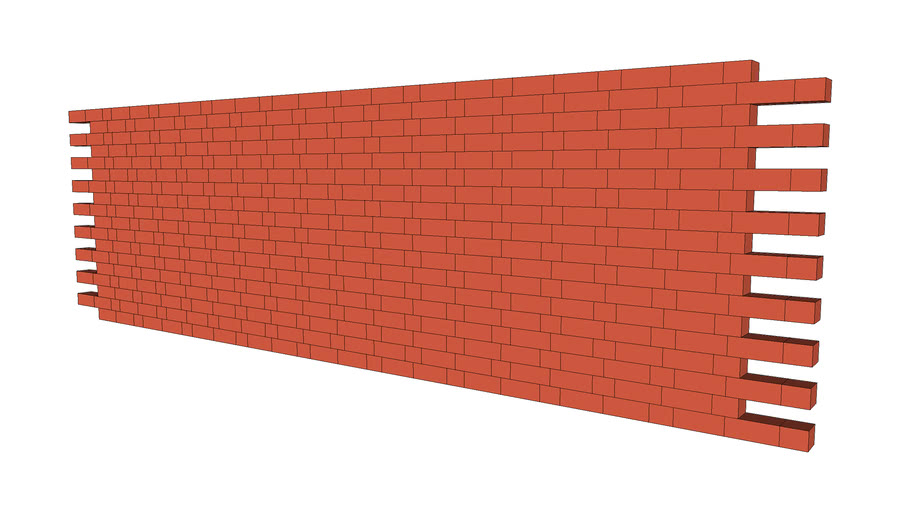 Brick Monk Bond Field - Detailed | 3D Warehouse