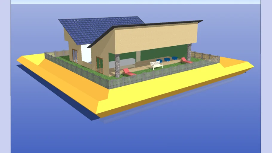 Floating house 01 | 3D Warehouse