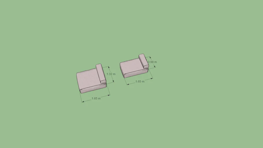 Chaise Long_Sofá Lego | 3D Warehouse