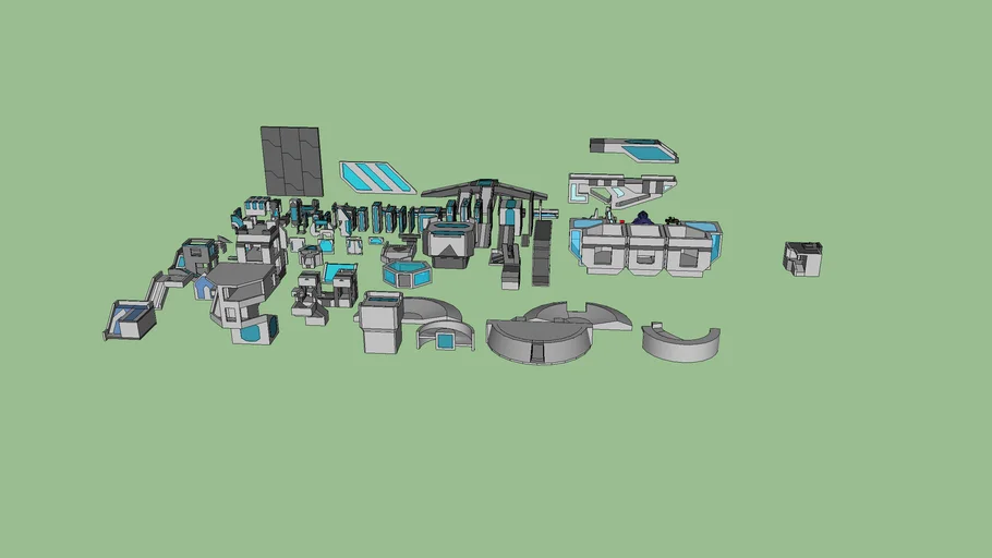 Halo Reach Forge Components | 3D Warehouse