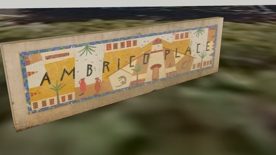 Ambrico Place New Lynn auckland - Decorative brick sign | 3D Warehouse