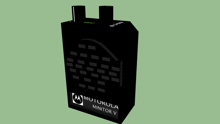 Motorola Minitor V Pager | 3D Warehouse