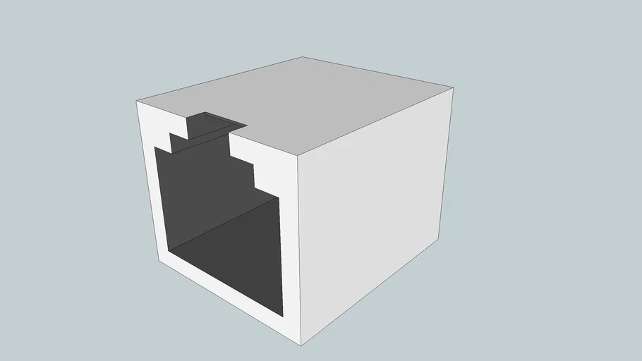 RJ-45 socket | 3D Warehouse