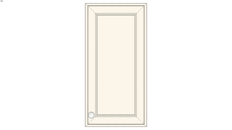 Wall Single Door 30Hx15D | 3D Warehouse