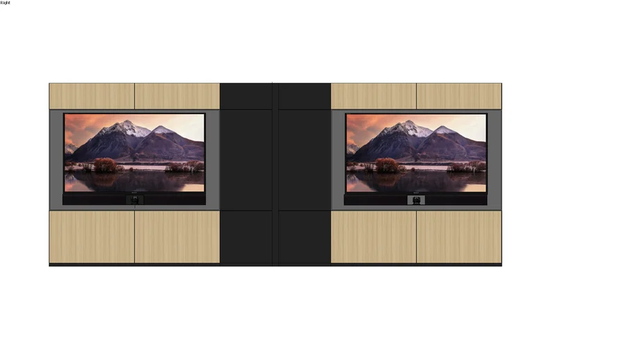 2 Screen AV Panel with Soundbar Camera 2 Model by Pooh | 3D Warehouse