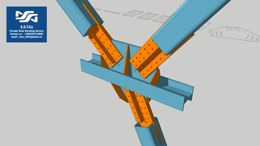 Vertical Brace Connection | 3D Warehouse