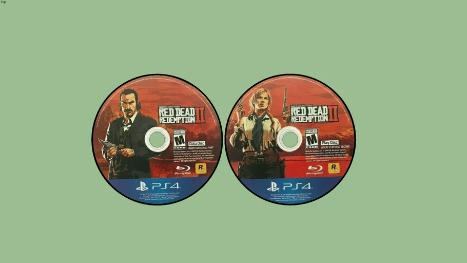 Red Dead Redemption 2 PS4 Discs | 3D Warehouse