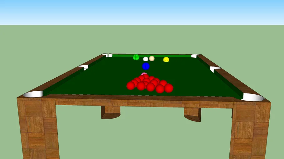 Snooker Tables with Balls | 3D Warehouse