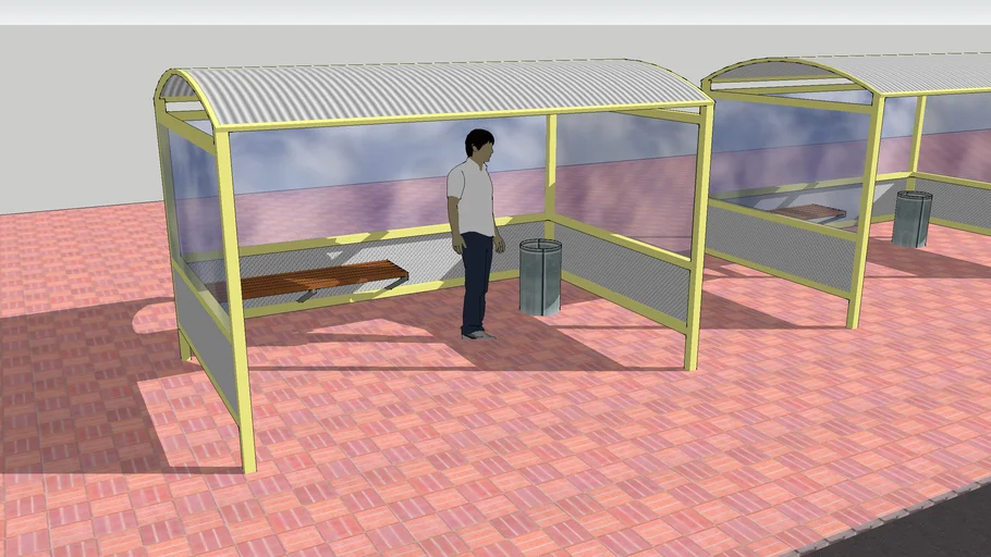 Bus stop 1(b) | 3D Warehouse