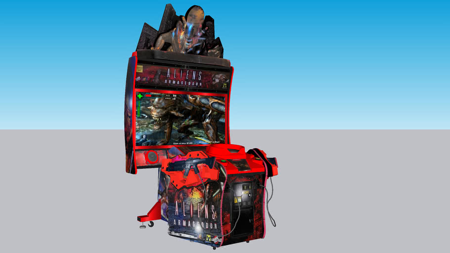 Aliens Armageddon arcade game Deluxe | 3D Warehouse