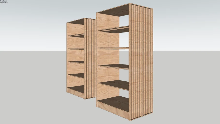 Library shelves | 3D Warehouse