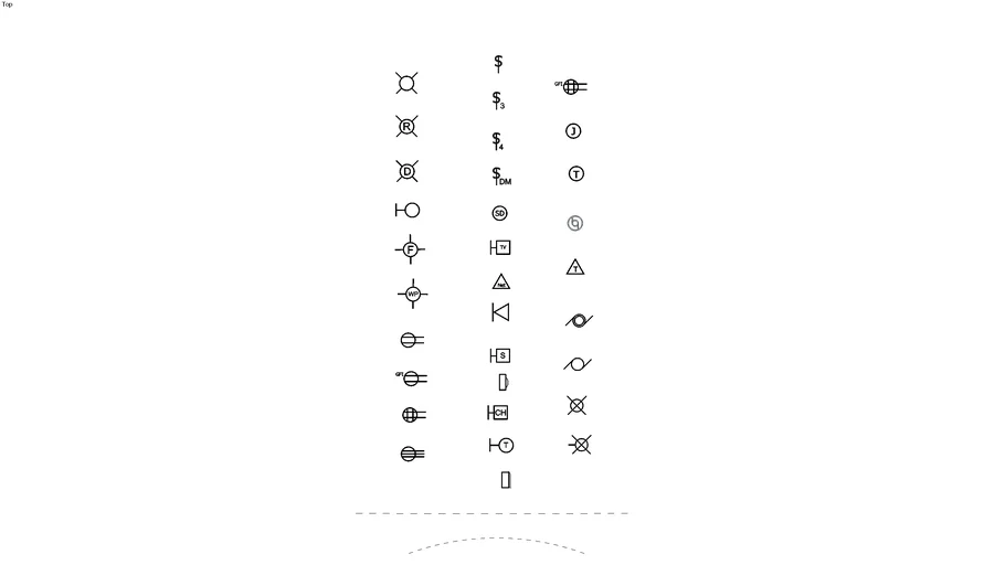 Network Switch Symbol 2d