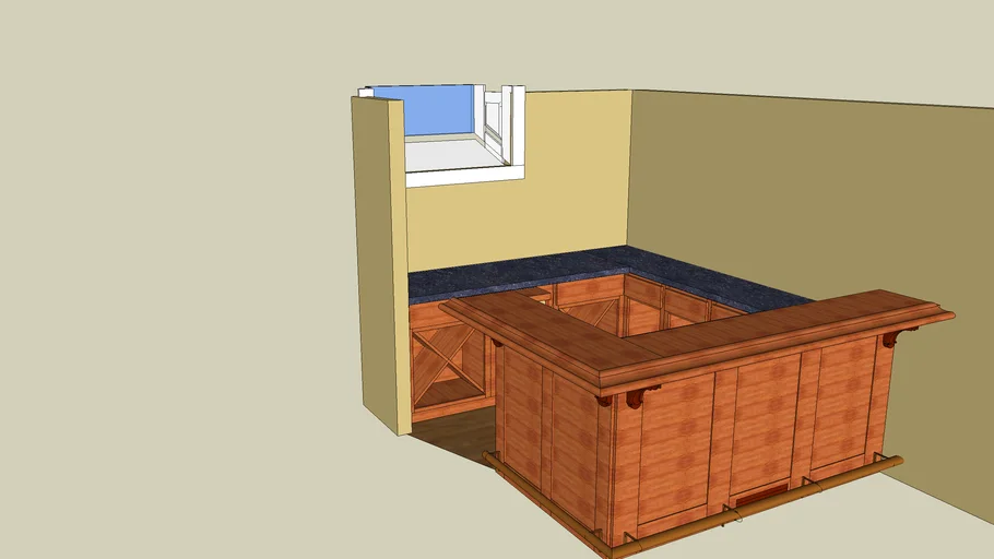Corner Bar & Cabinets | 3D Warehouse