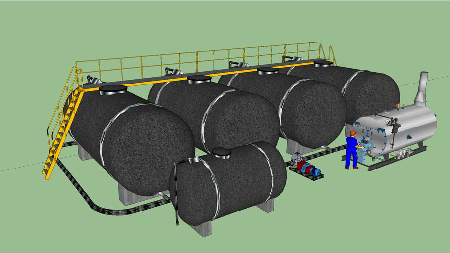 Bitumen tanks | 3D Warehouse