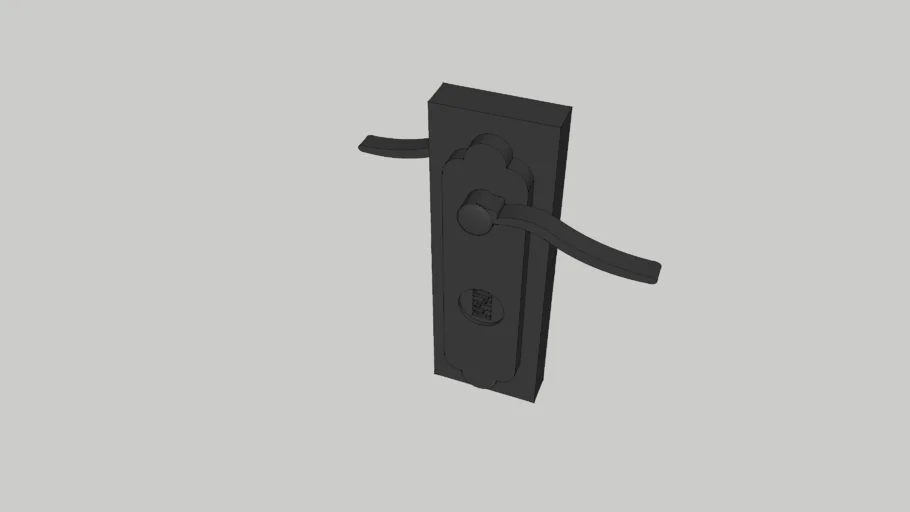 wrought iron gate lock | 3D Warehouse