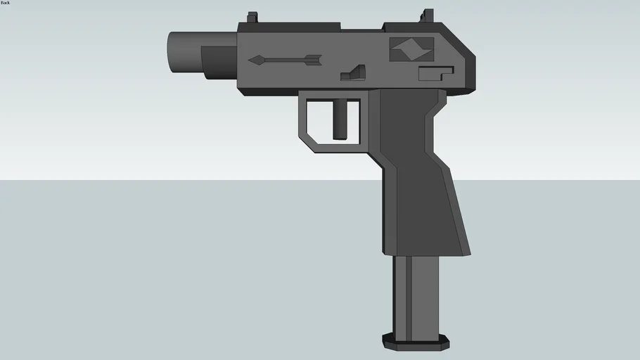 A Cool Gun That I Made From A Doodle While I Was Supossed To Be Working ...