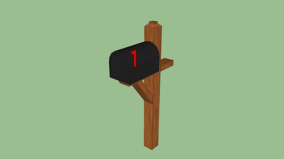 Black Mailbox | 3D Warehouse