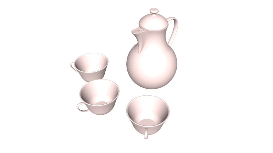 tea set | 3D Warehouse