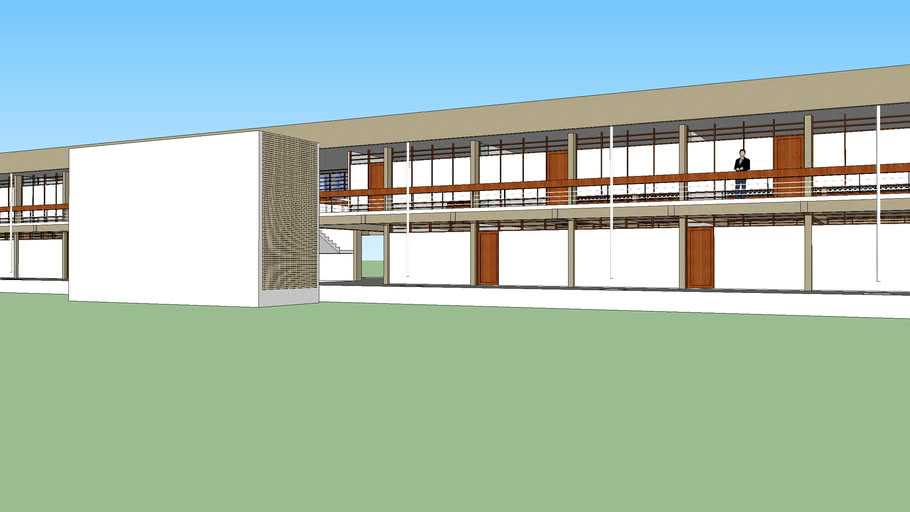 Bloco H do Centro de Tecnologia - UFPB | 3D Warehouse