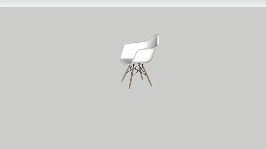 Eames Plastic Molded Chair White | 3D Warehouse