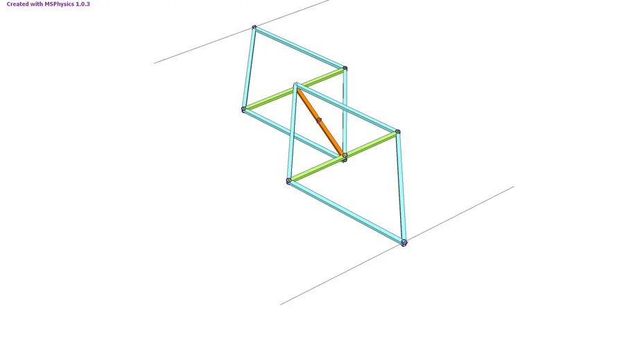 MSPhysics alternating peaucellier | 3D Warehouse