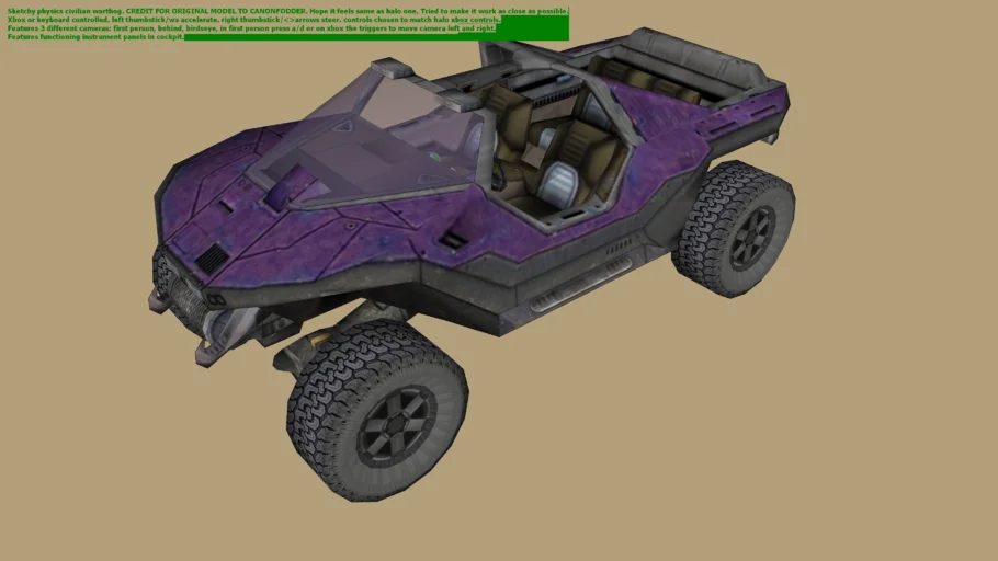 Sketchyphysics warthog | 3D Warehouse