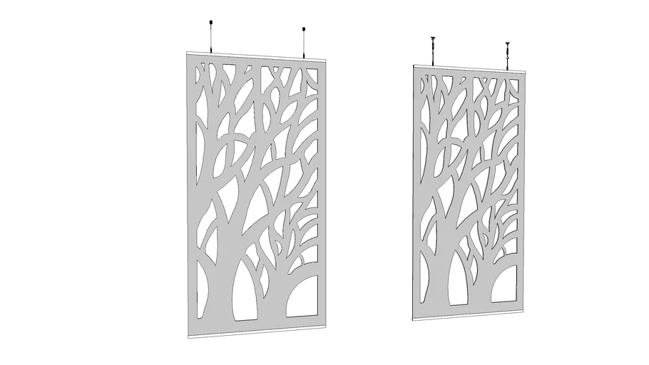 Plativity/Forest Mesh 120x240/ Acoustic Panel | 3D Warehouse