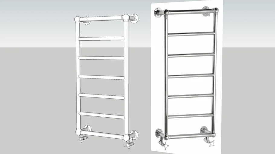 Bathroom radiator UNO 493x951 V-ray | 3D Warehouse