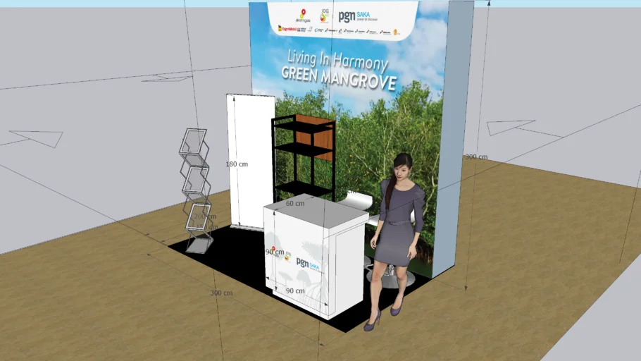 booth PGN 3x3 | 3D Warehouse
