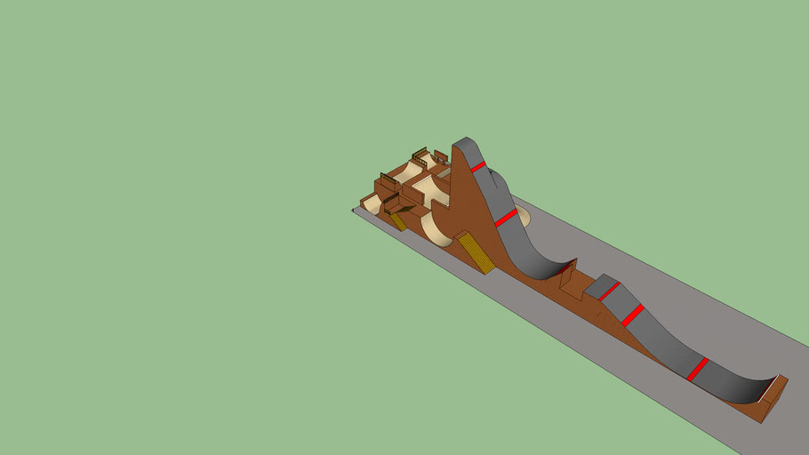 skatepark with mega ramp | 3D Warehouse