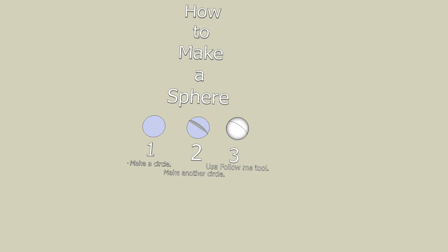 How to make a Sphere | 3D Warehouse