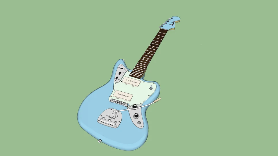 Fender 1965 Jazzmaster Sonic Blue | 3D Warehouse