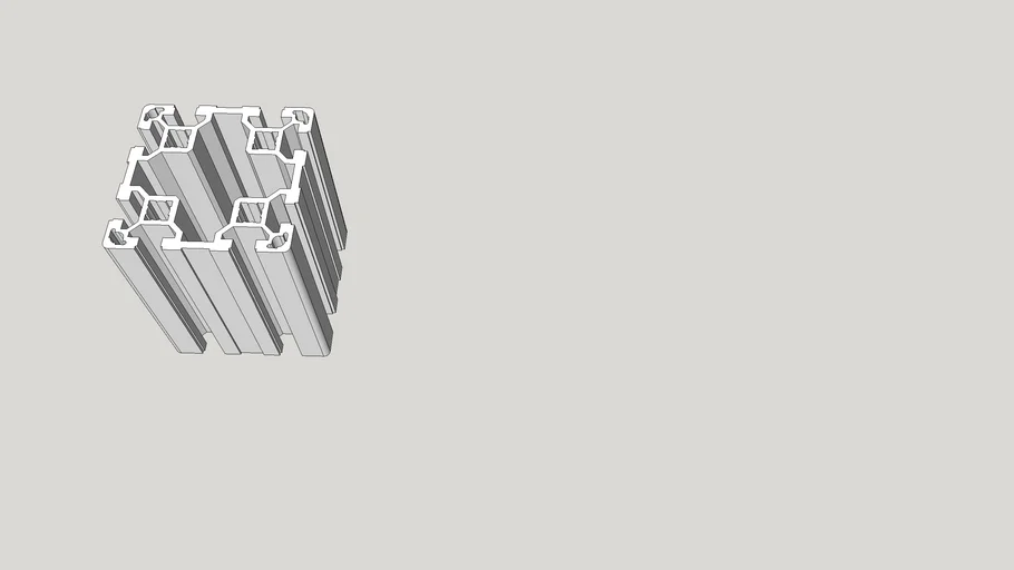 80x80 Aluminium Profile Extrusion | 3D Warehouse